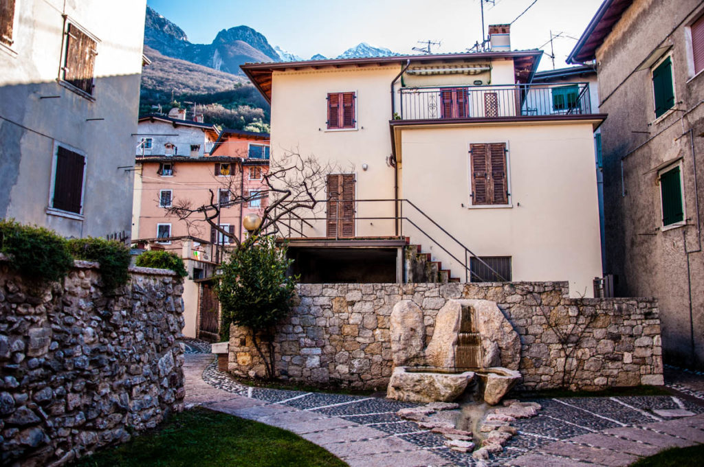 The Shortest River in Italy - River Aril in Cassone at Lake Garda