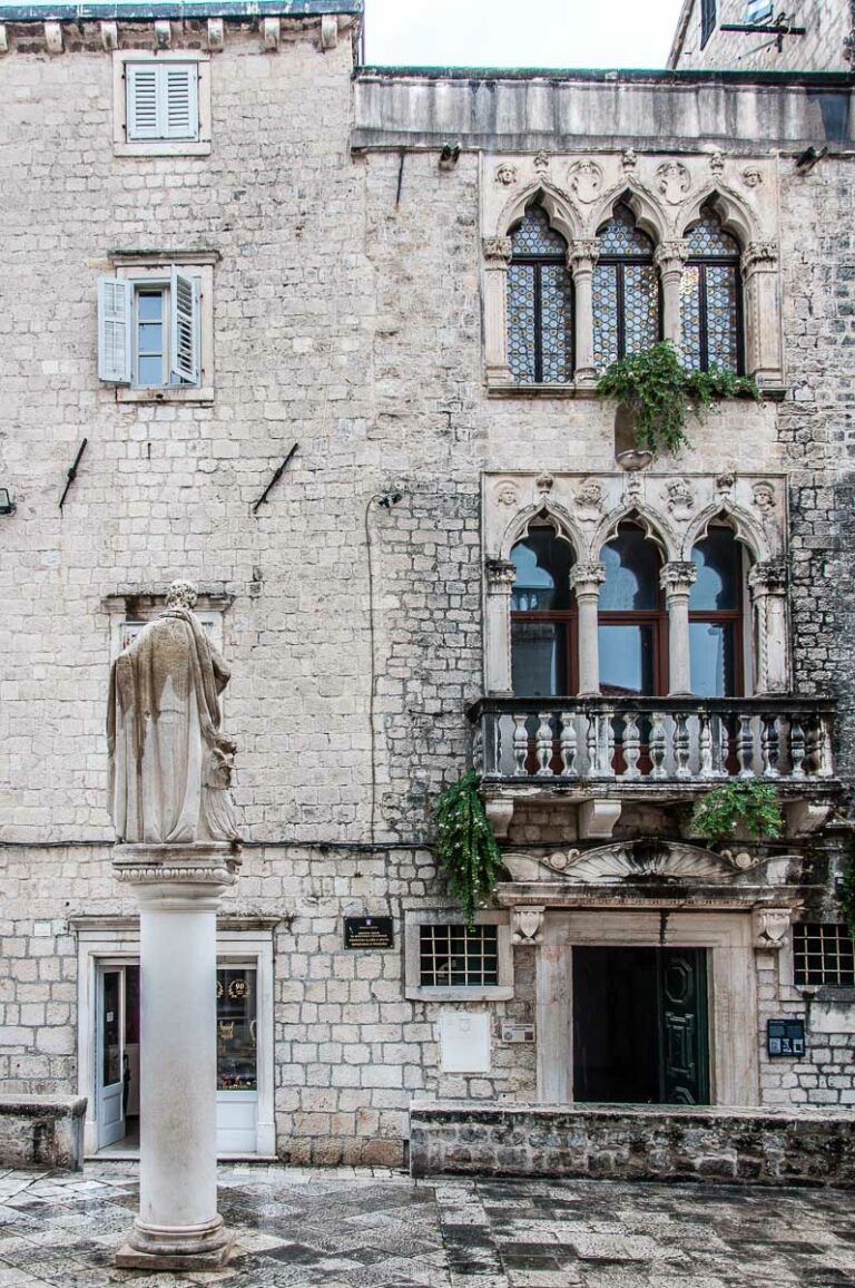 The facade of the Cipiko Palace - Trogir, Croatia - rossiwrites.com ...